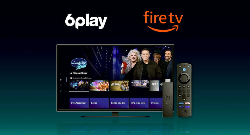 6play est disponible sur les appareils Amazon Fire TV - Ecran total